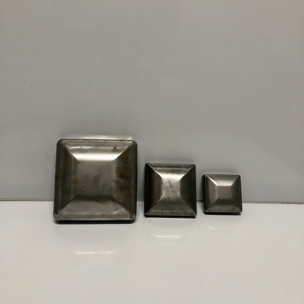 4" Square Steel Pressed Post Cap | Competitive Metals